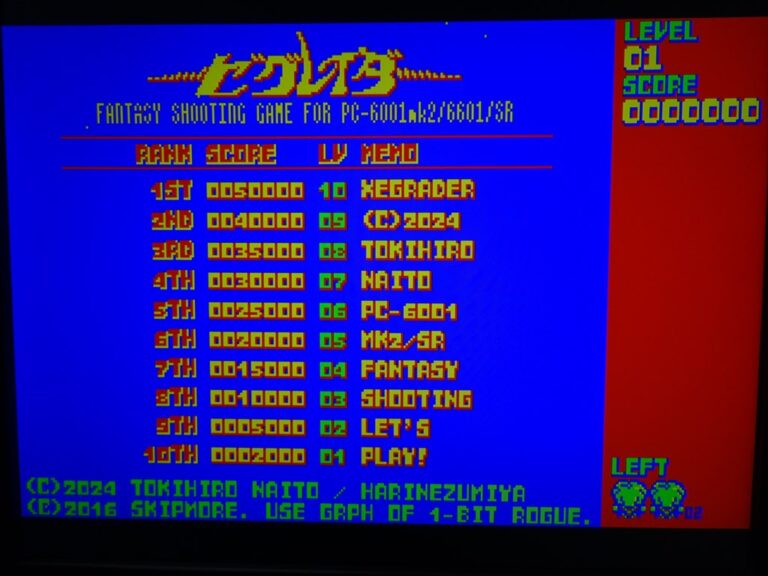 PC-6001/6601シリーズ用 戦士のカートリッジClone【赤/黒 & 灰/黒Ver】 | BAKUTENDO